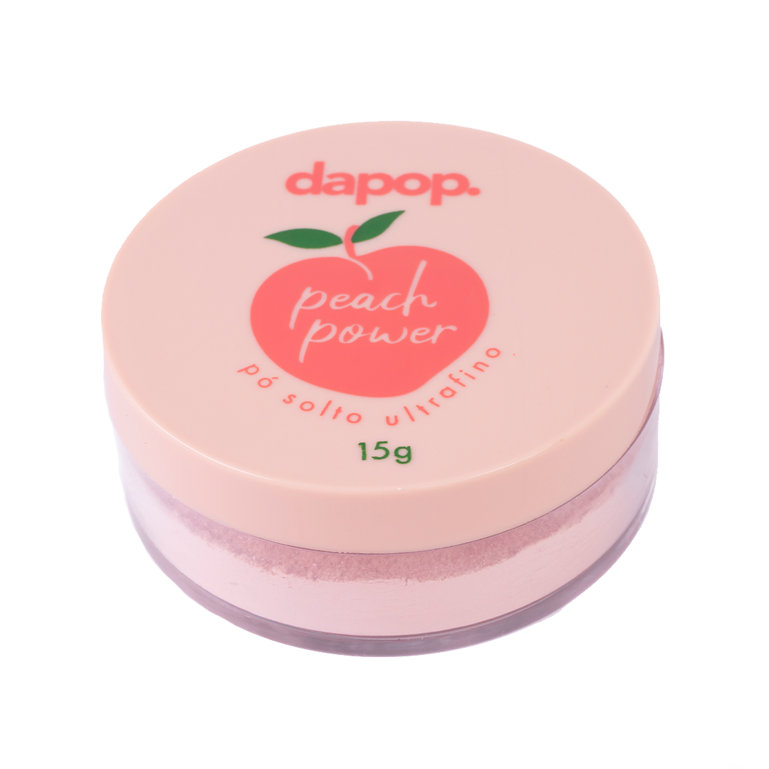Pó Solto Ultrafino Peach Power Pêssego - Dapop – Cosmeticos Dapop